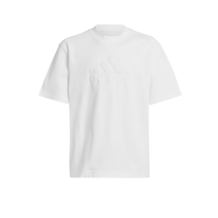 Playera Adidas Future Icons Logo Pique Niño HR6295 Blanco