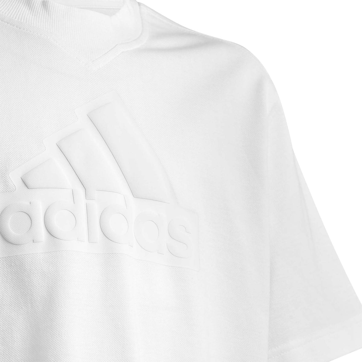 Playera Adidas Future Icons Logo Pique Niño HR6295 Blanco