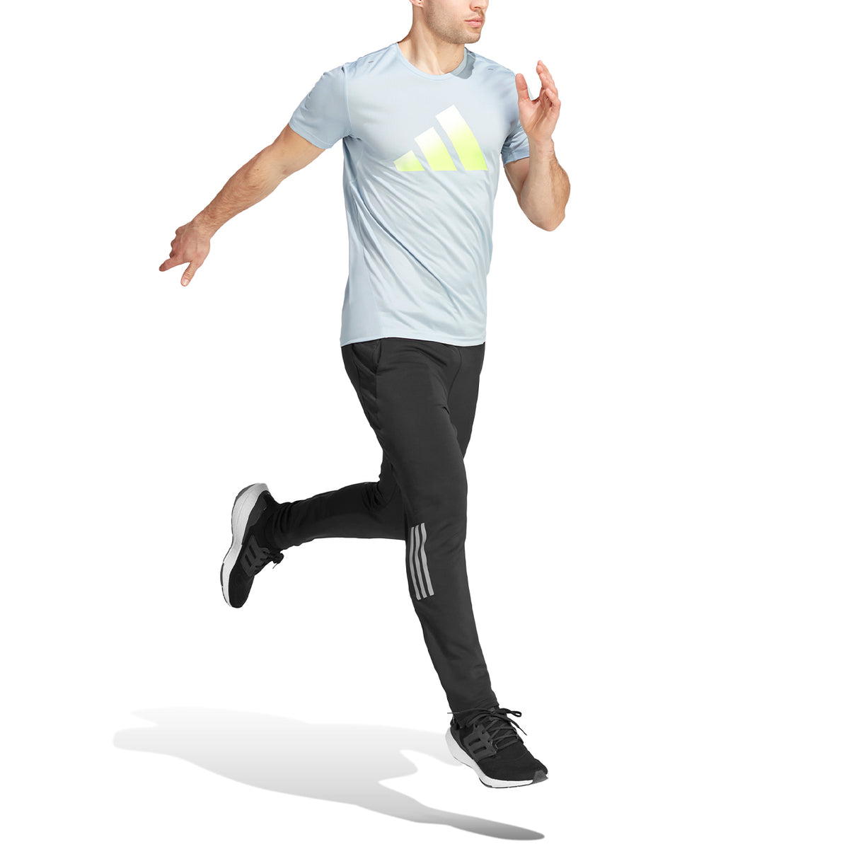 Playera Adidas Run Icons Hombre IJ9415 Azul