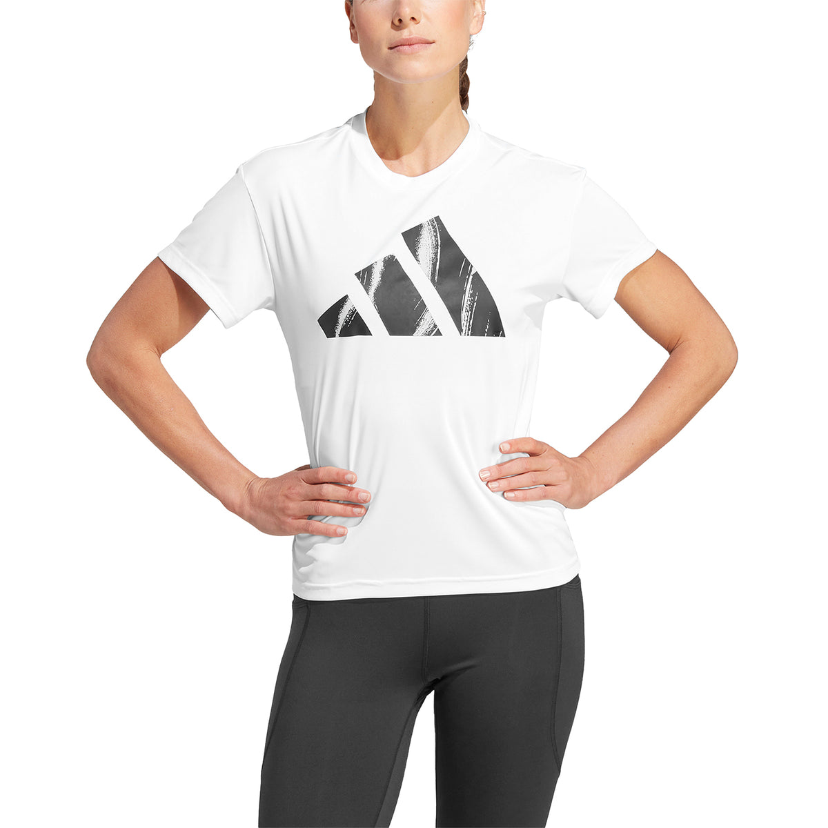 Playera Adidas Run It Brand Love Mujer IL4744 Blanco