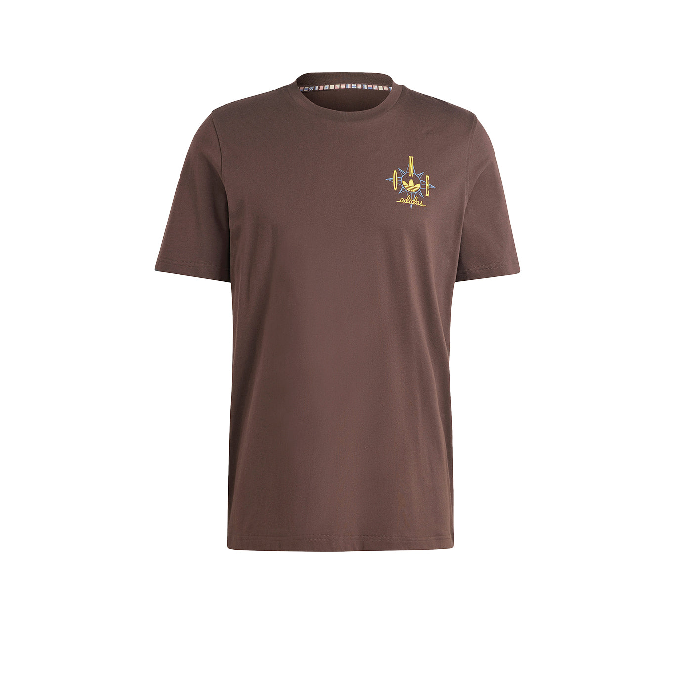 Playera Adidas Nice Estampada Hombre IR7589 Café