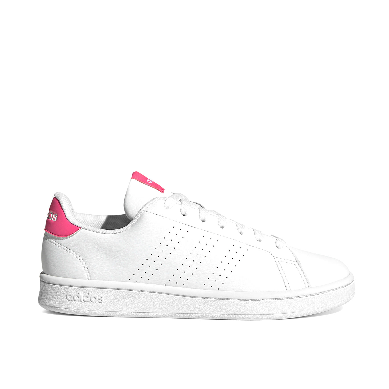 Tenis Adidas Advantage Mujer IF5406 Casual Blanco/Rosa