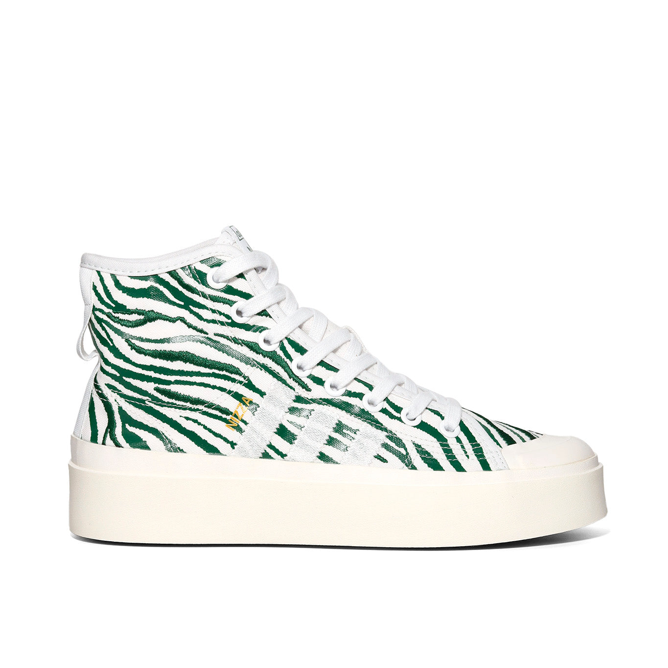 Tenis Adidas Nizza Bonega Mid Mujer IG7372 Casual Blanco/Verde