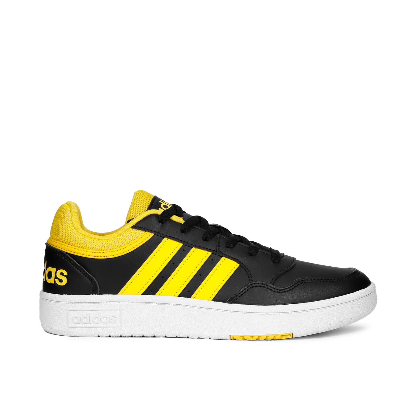 Tenis Adidas Hoops 3.0 Hombre IG7908 Casual Negro/Amarillo