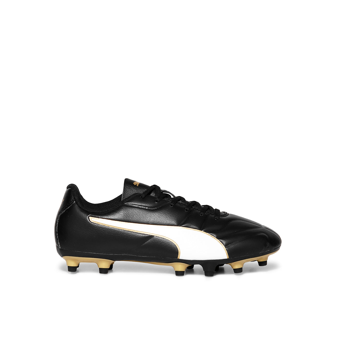 Tenis Futbol Puma Classico II Niño 105016 01 Negro/Dorado