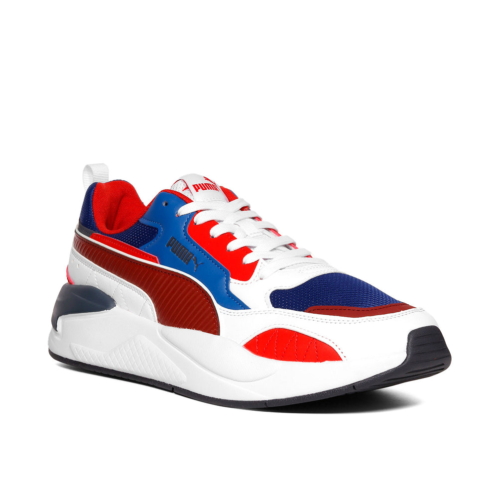 Tenis Puma X Ray 2 Square Hombre 373108 53 Casual Blanco/Azul/Rojo