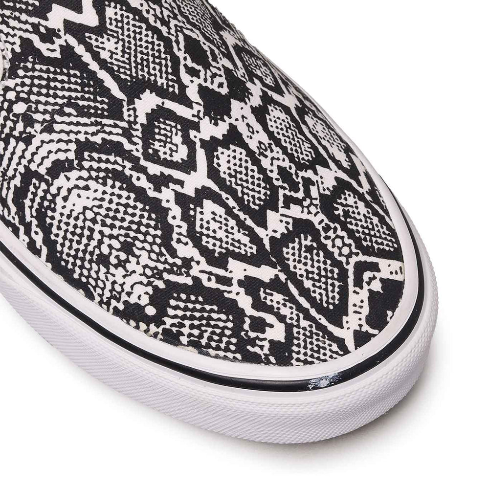 Tenis Vans Python Classic Slip-On Mujer VN0A4U38WTQ Casual Blanco/Negro