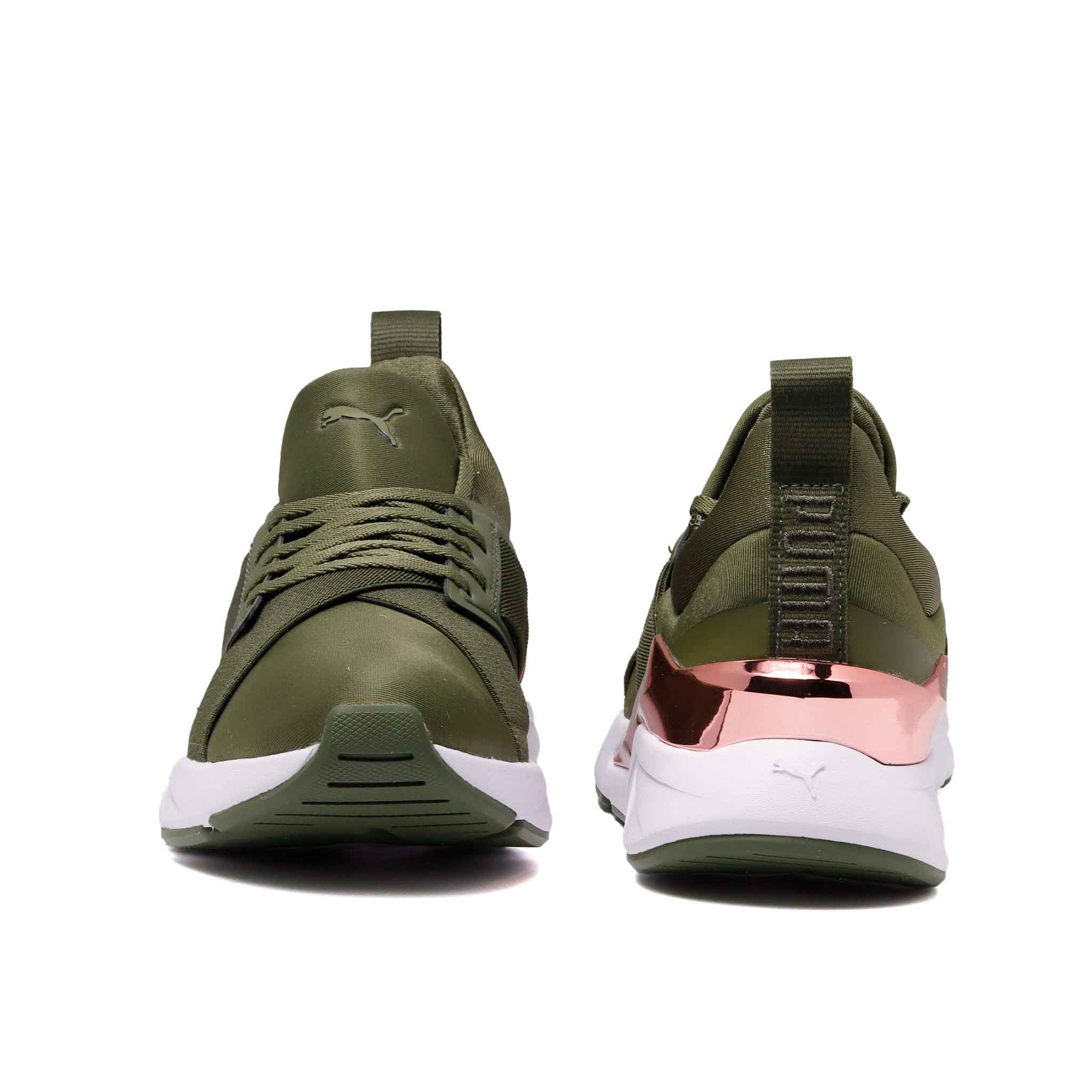 Tenis Puma Muse X5 Metal Mujer 383954 03 Casual Verde